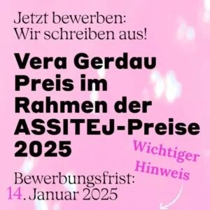 Meet the Jury – Vera Gerdau Preis – darstellende künste & junges publikum
